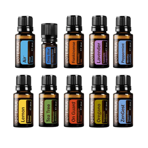 doTERRA Family Essentials Kit (10-Teiliges Set - jeweils 5 ml)– De ...